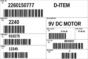 AIAG B-3 Shipping/Parts Identification Label - 易标签